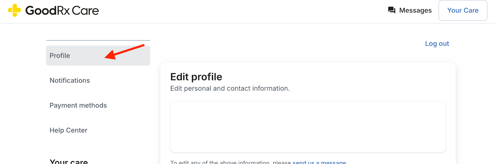 Account Management – GoodRx Care