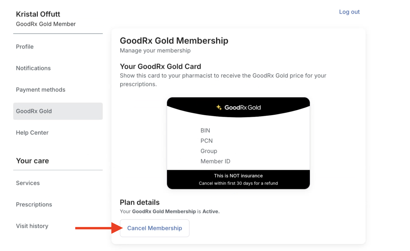 Account Management – GoodRx Care