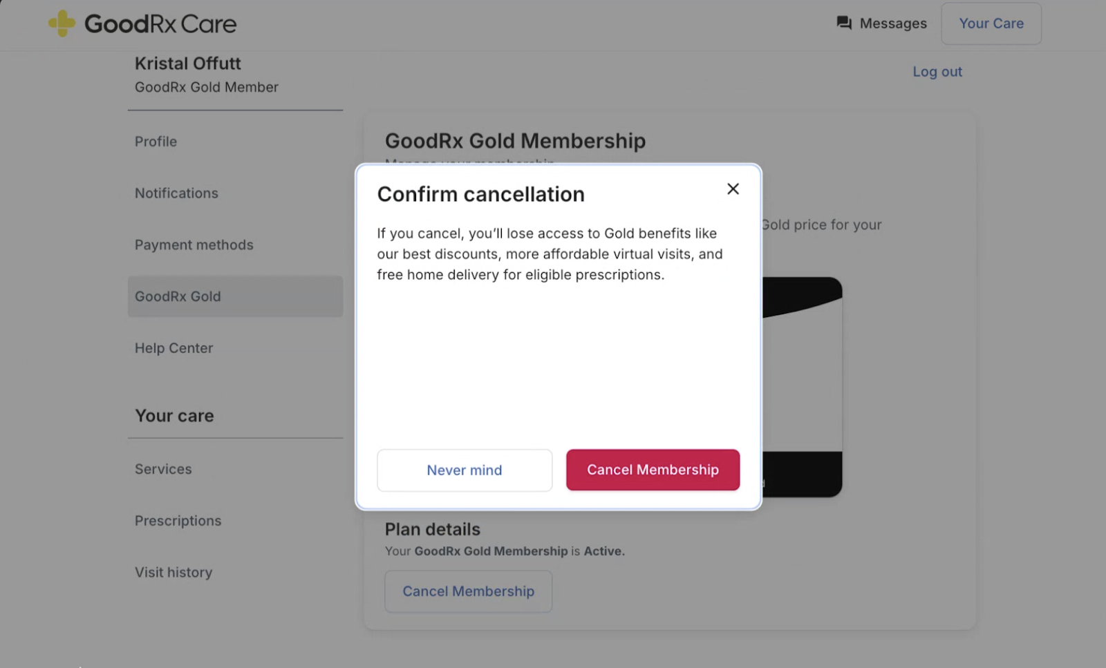 Account Management – GoodRx Care